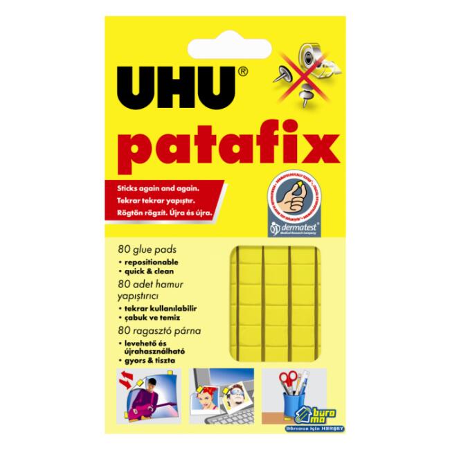 Uhu Patafix Hamur Yapıştırıcı Sarı 80’li Yapıştırıcı UHU